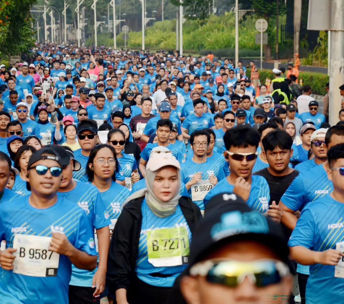FOTO: Penampakan 10.000 Peserta Ramaikan Jakarta Marathon 2023