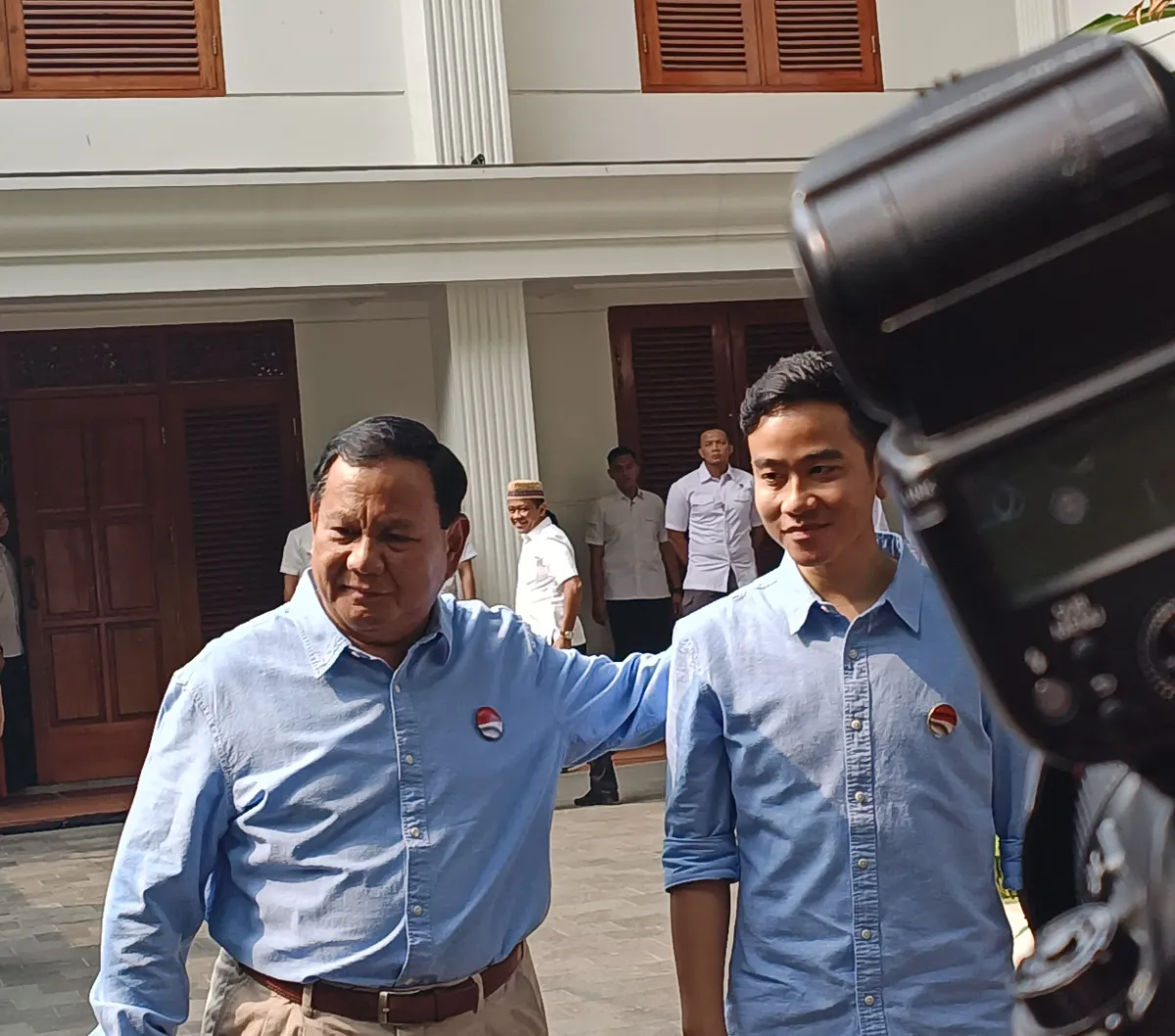Didampingi Silvi Ananda, Gibran Tiba di Rumah Prabowo