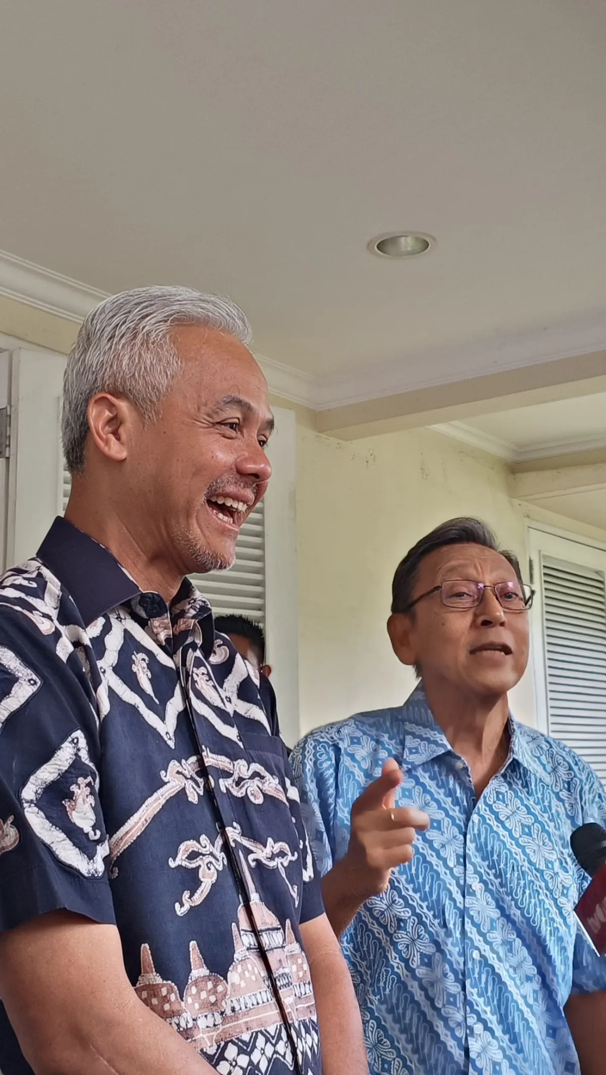 Kunjungi Boediono, Ganjar Tegaskan Tak Cari Dukungan