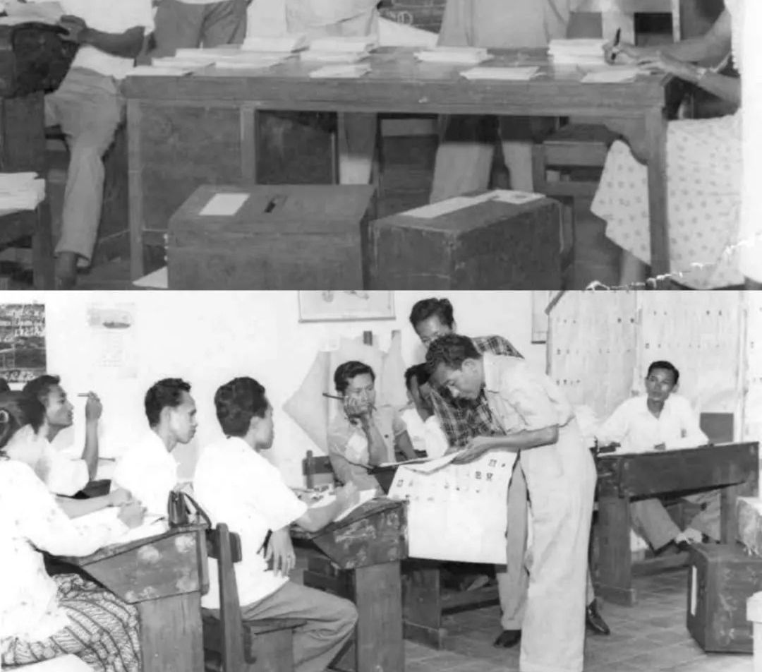 Potret Suasana Pemilu Pertama Indonesia Tahun 1955, Tentara Masih Boleh ...