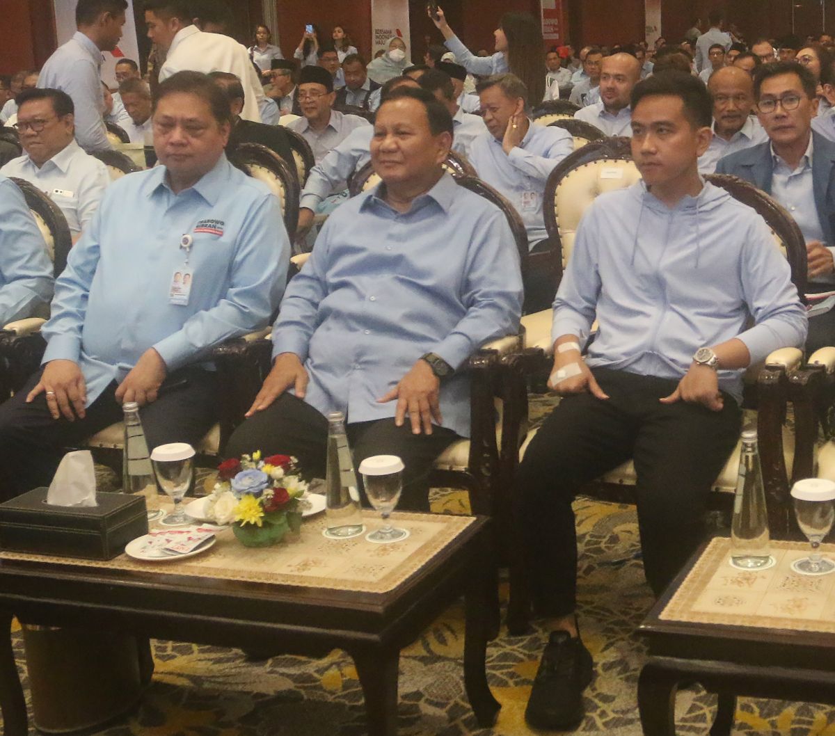 FOTO: Panaskan Mesin Politik, Prabowo-Gibran Hadiri Rakornas Tim Kampanye Nasional