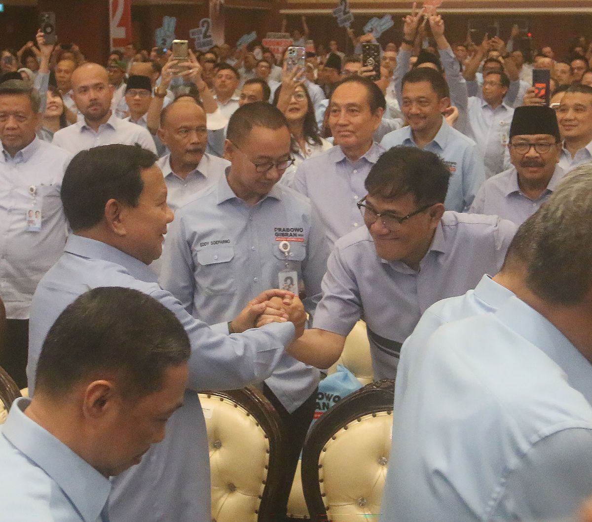 FOTO: Panaskan Mesin Politik, Prabowo-Gibran Hadiri Rakornas Tim Kampanye Nasional