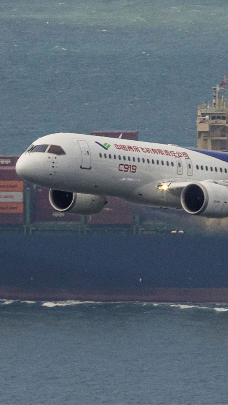 FOTO: Wajah Pesawat Penumpang Pertama Buatan China, Siap Saingi Airbus dan Boeing