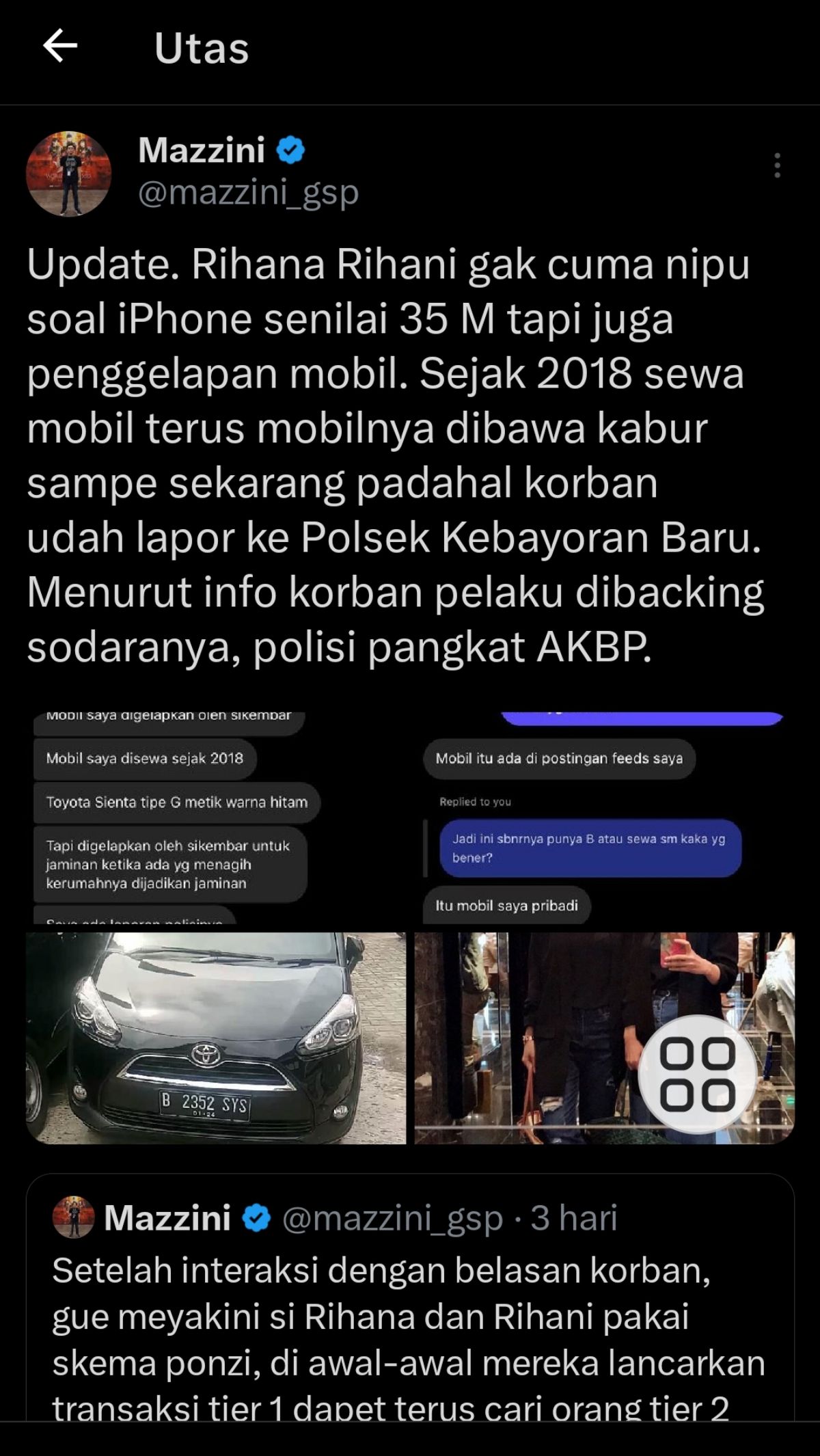Fakta Baru Penipuan iPhone si Kembar Rihana-Rihani