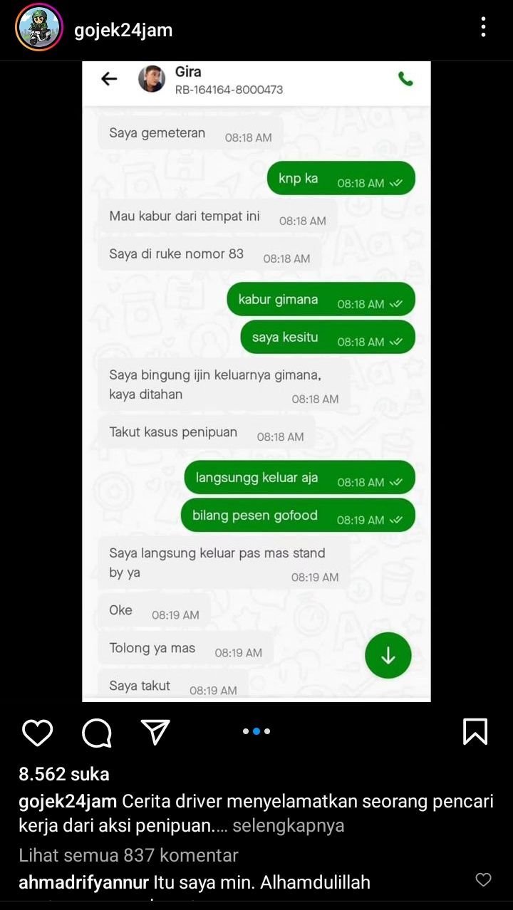 Cerita Menegangkan Ojol Angkut Penumpang Diduga Korban Penipuan Lowongan Kerja di Bekasi