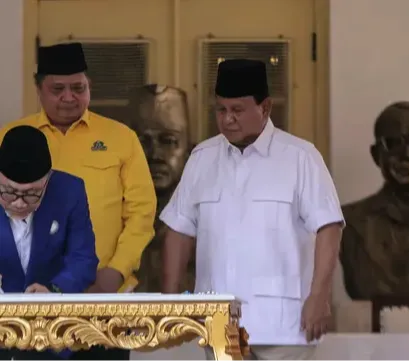 Didukung Golkar dan PAN, Prabowo: Kita Bagian Tim Jokowi