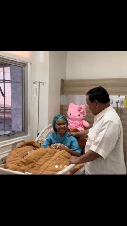 Momen Prabowo Jenguk Nabila Penyelamat Kucing: Salam dari Bobby The Cat Momen Prabowo Jenguk Nabila Penyelamat Kucing: Salam dari Bobby The Cat