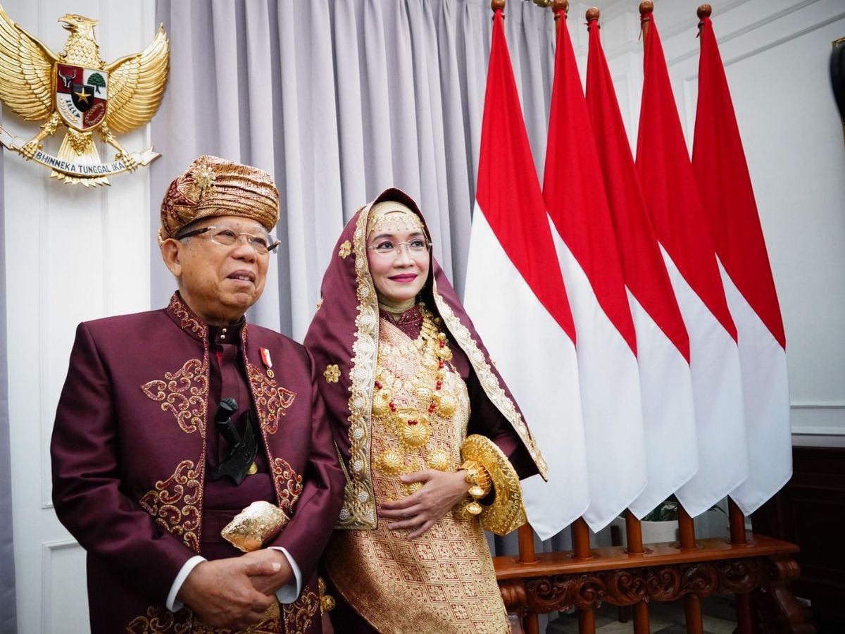 Wapres Ma'ruf Amin Pakai Baju Adat Padang di Upacara HUT ke-78 RI, Ini Maknanya