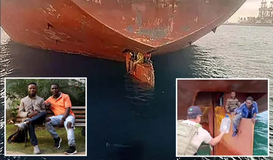 4 Nigerians Survive 14 Days at the Rudder of a Cargo Ship | trstdly.com