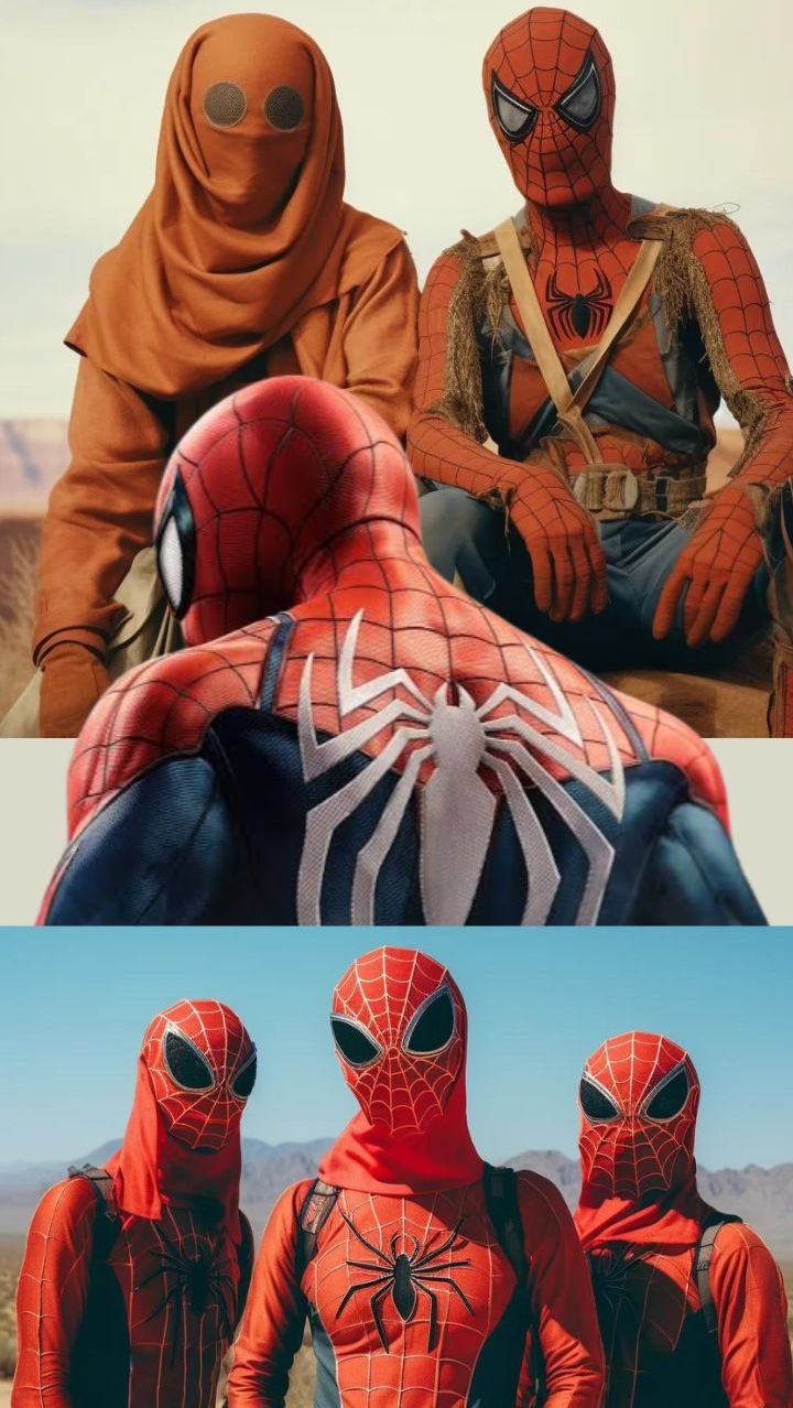 Begini Wujud Spider-Man Digambarkan AI sebagai Suku Pedalaman Padang ...
