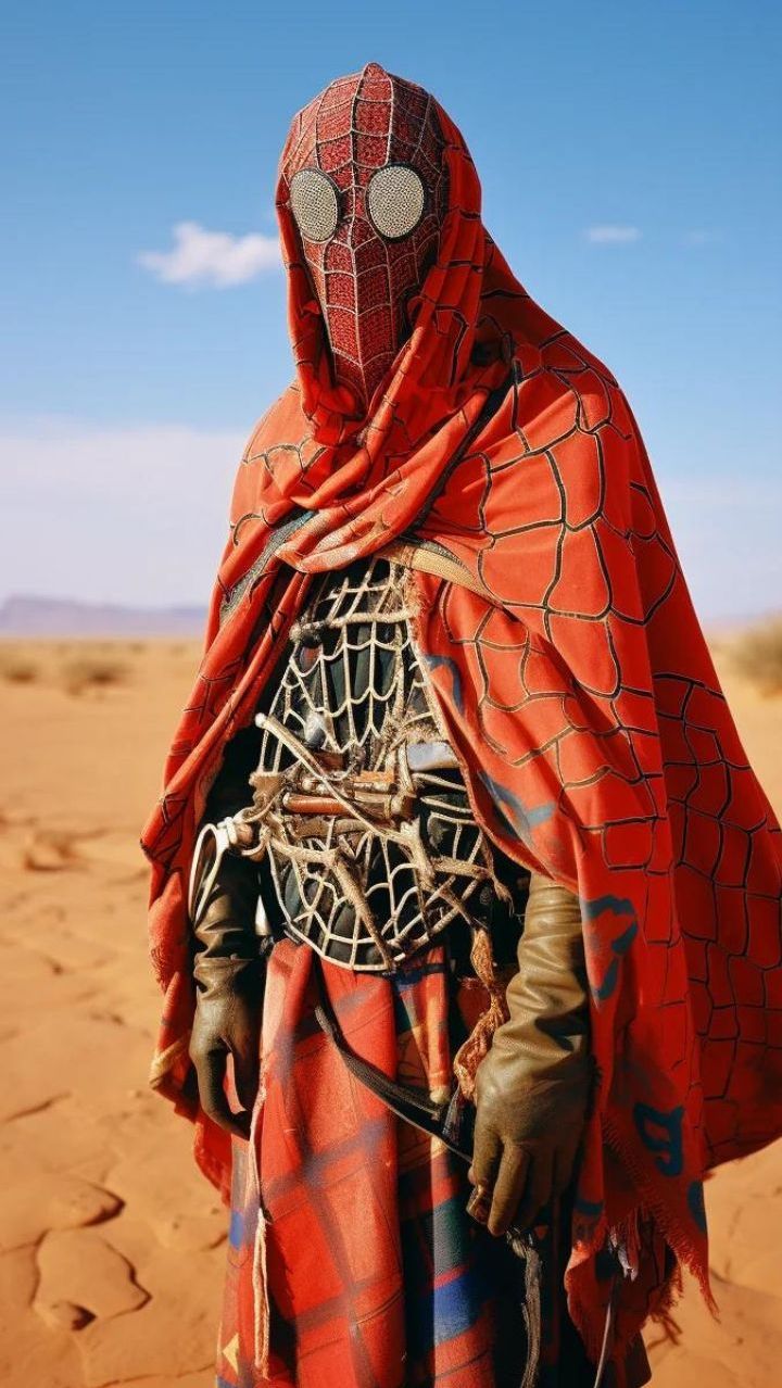 Begini Wujud Spider-Man Digambarkan AI sebagai Suku Pedalaman Padang ...