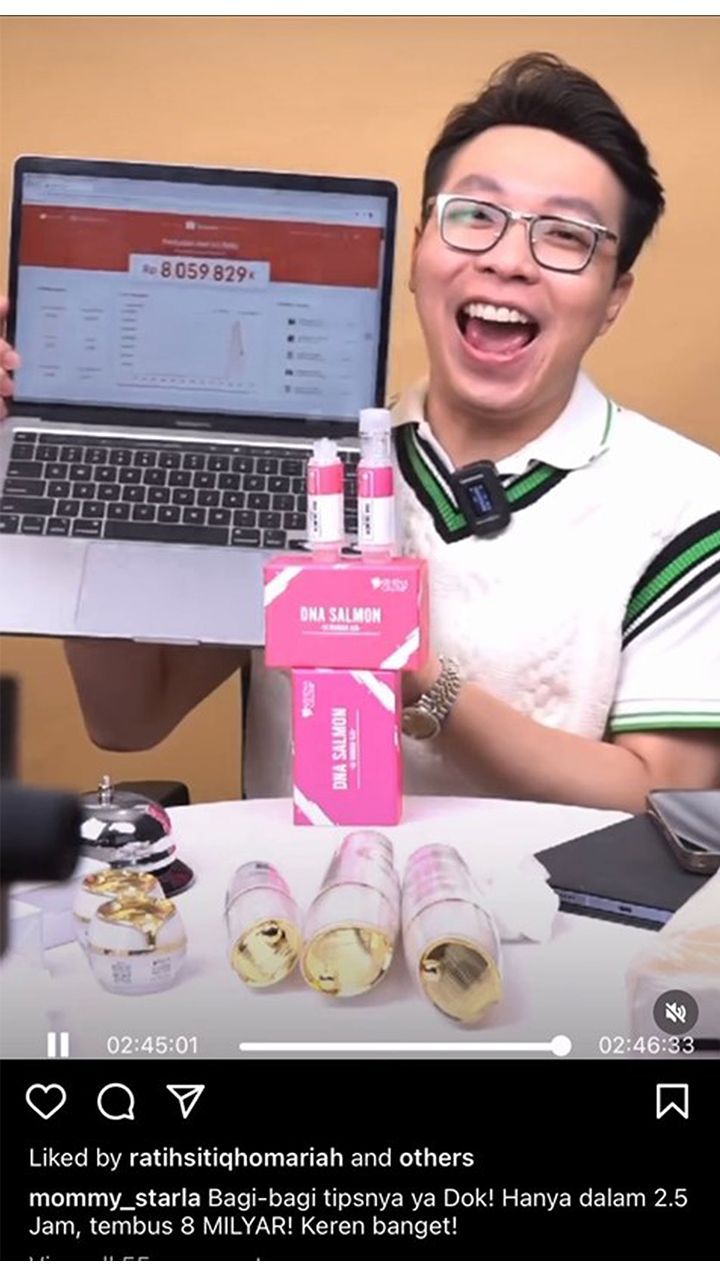 Omzet dr. Richard Lee Tembus Rp8 M dalam 2,5 Jam di Shopee Live, Inara Rusli: Bagi Tipsnya Dok ...