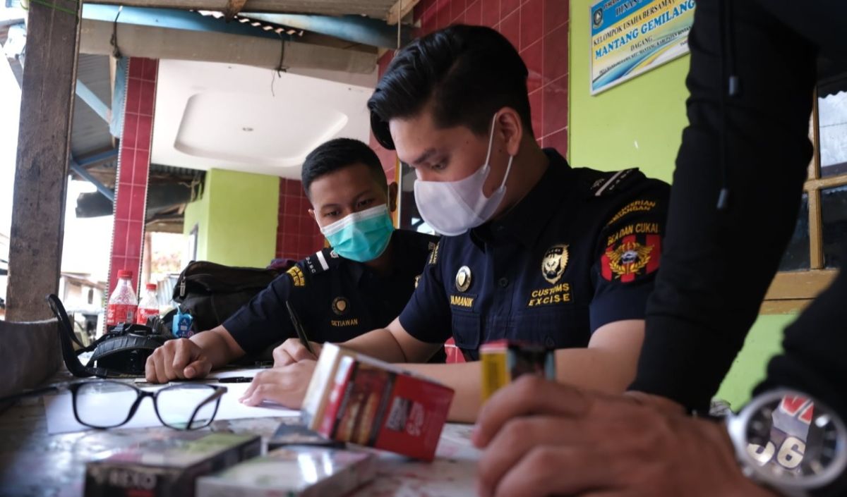 Ini Hasil Operasi Gempur Rokok Ilegal Sepanjang 2023