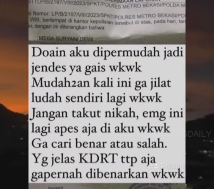 Viral Curhatan Ibu Muda Tewas Digorok Suami: Unggah Foto Lebam dan Sempat Ingin Cerai