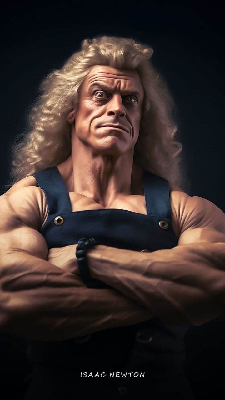 Begini Wujud Mahatma Gandhi hingga Einstein Digambarkan AI Punya Otot ...