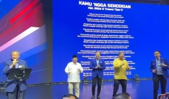 SBY Nyanyi, Prabowo dan AHY Asik Joget Bareng di Acara Rapimnas Demokrat