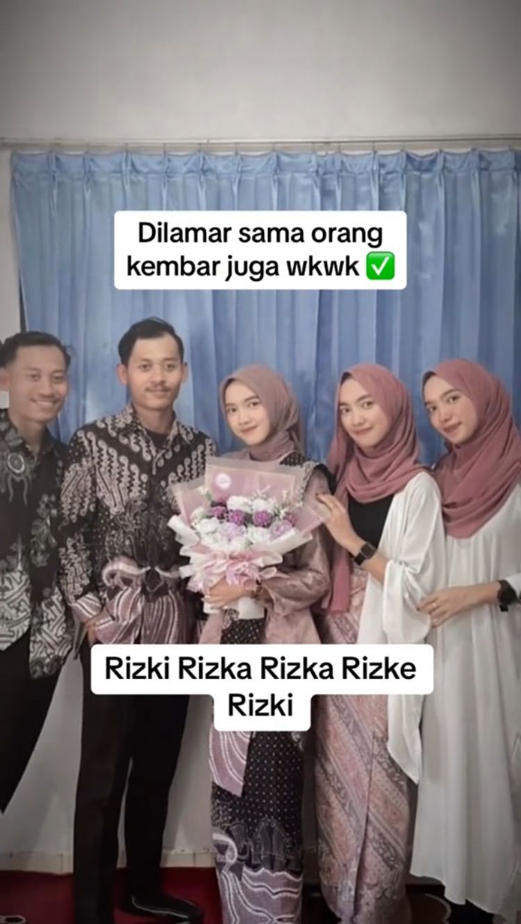 Viral Kisah Wanita Kembar 3 Rizki Rizka Rizke, Salah Satunya Dilamar Pria Kembar