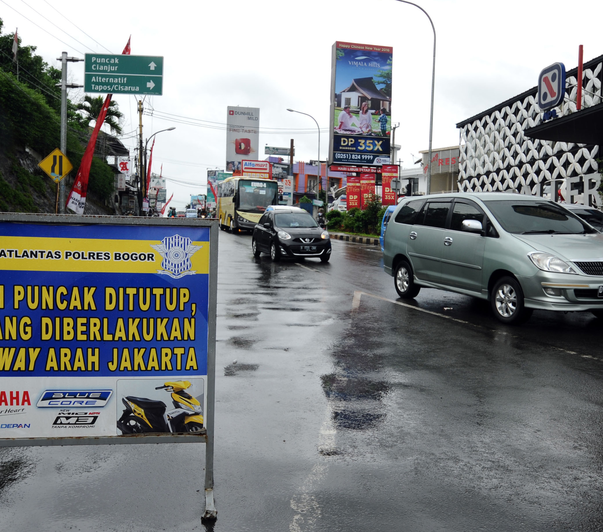 Puncak Arus Balik Nataru, 56.000 Kendaraan Melintas di Jalur Puncak Bogor