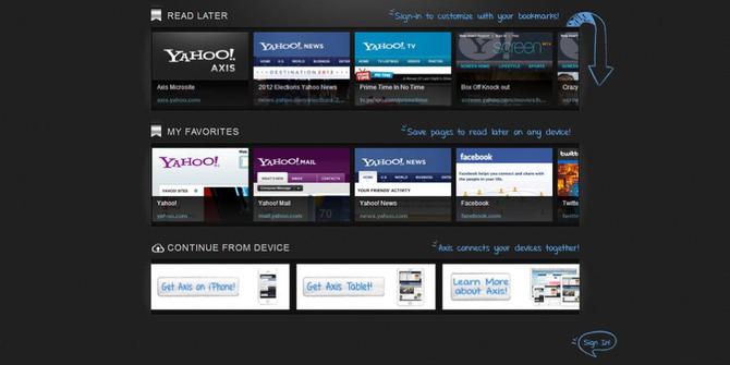 Yahoo luncurkan Axis, web browser berbasis visual | merdeka.com