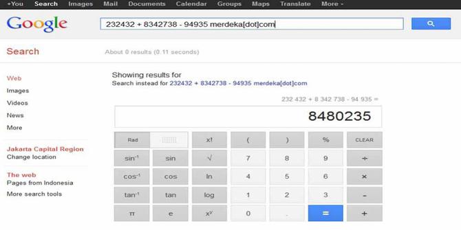 Google tambahkan kalkulator di mesin pencarinya | merdeka.com