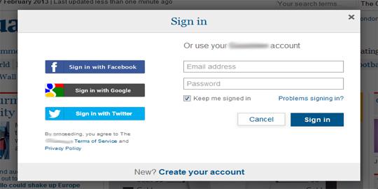Google+ Sign-In, tombol baru untuk login ke banyak situs | merdeka.com