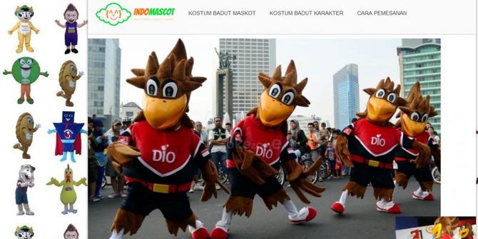 Pesan kostum maskot Anda secara online | merdeka.com