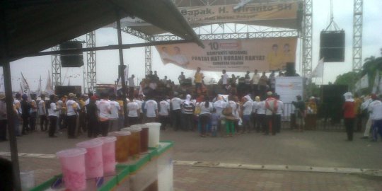 Massa kampanye sepi, Wiranto tak laku di Palembang