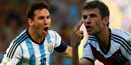 Mueller vs Messi, dua generasi emas di Maracana | merdeka.com