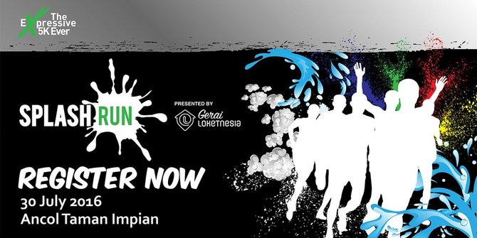 Splash Run, event lari paling seru dan ekspresif!