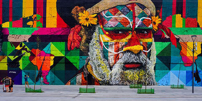 Meriahkan Olimpiade, Rio dihiasi mural terbesar di dunia | merdeka.com