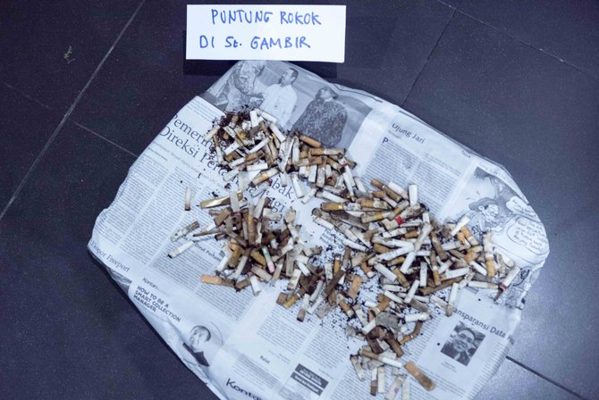 Menghitung sampah puntung | merdeka.com