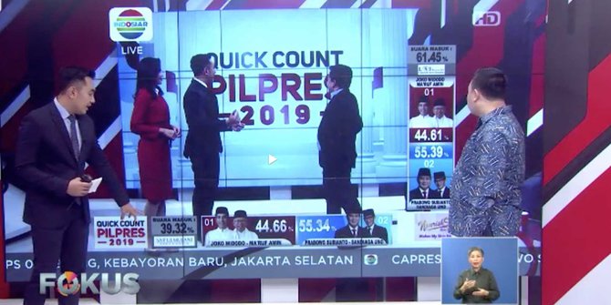Jawaban Petinggi Lembaga Saat Quick Count Pilpres 2019 Dituding Bayaran dan Bohong | merdeka.com
