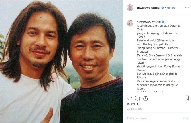 10 Potret Masa Muda Ari Wibowo, Gantengnya Tak Lekang Oleh Waktu