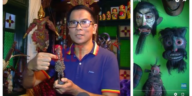 10 Potret Horor Rumah Selebriti Krishna Mukti, Ada Topeng Dukun ...