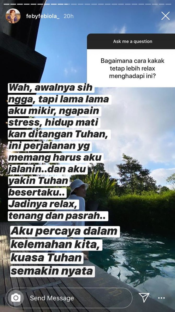 Berjuang Lawan Kanker Ovarium, Ternyata Ini yang Bikin Feby Febiola ...