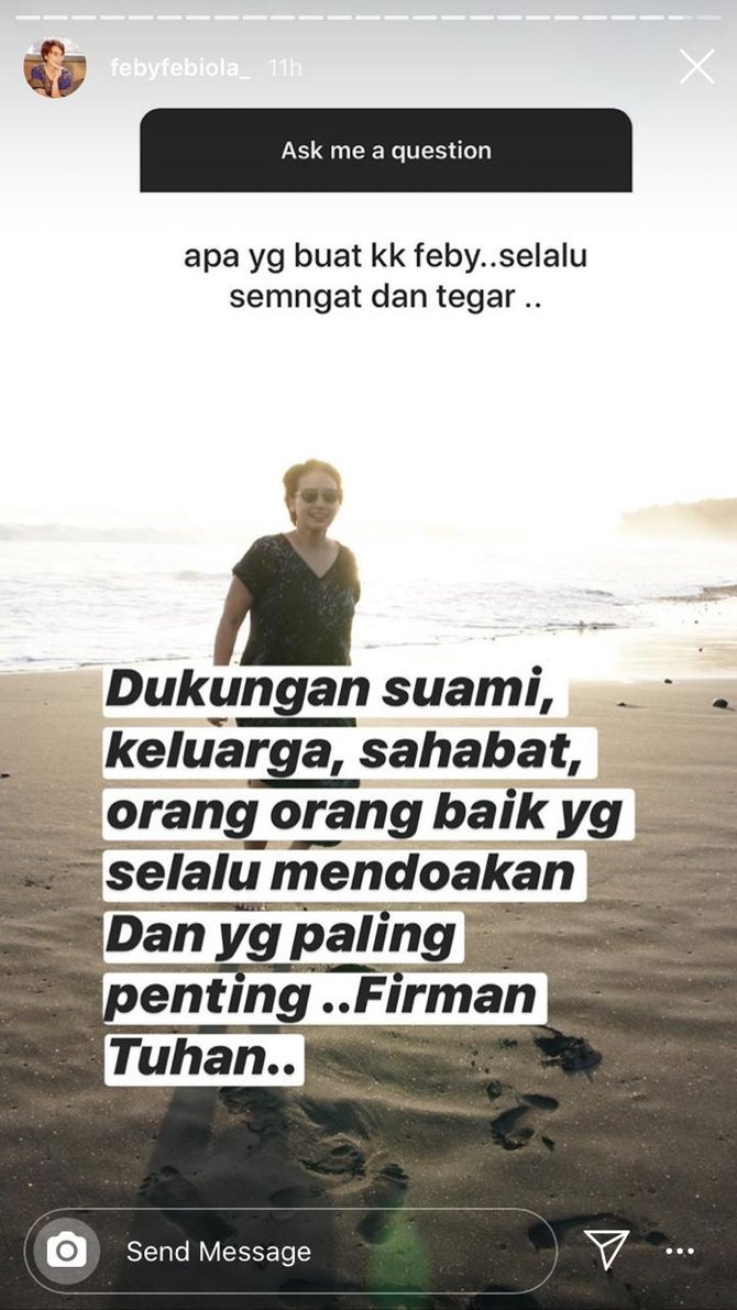 Berjuang Lawan Kanker Ovarium, Ternyata Ini yang Bikin Feby Febiola ...