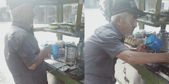 Kisah Pilu Kakek Penjual Martabak Hidup Hanya dengan Istri, Rela Bekerja Meski Stroke | merdeka.com
