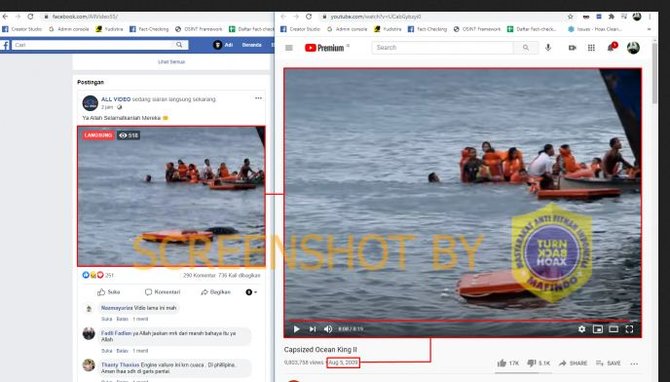 CEK FAKTA: Hoaks Video Kapal Tenggelam pada 1 Januari 2021 | merdeka.com CEK FAKTA: Hoaks Video Kapal Tenggelam pada 1 Januari 2021 | merdeka.com
