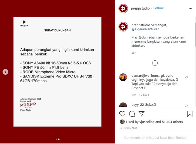 Viral Youtuber Dikomplain Eiger, Arief Muhammad Beri Hadiah Mahal Ini ...