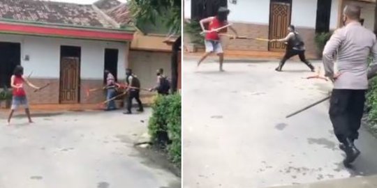 Viral Video Bang 'Jago' Acungkan Samurai ke Para Polisi, Anggota Sampai ... Viral Video Bang 'Jago' Acungkan Samurai ke Para Polisi, Anggota Sampai ...