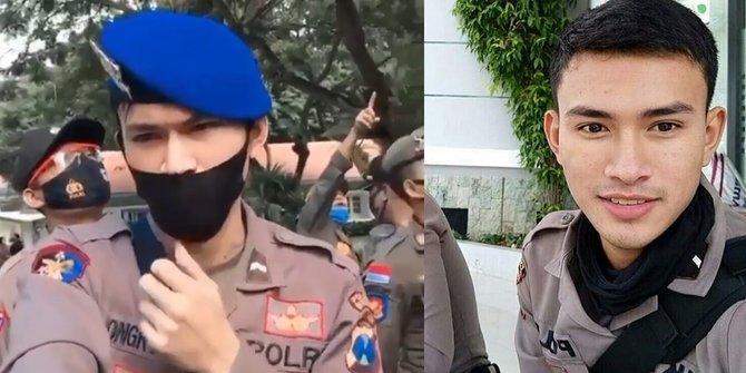 Ingat Bripda Onky Polisi Ganteng Mau Dibungkus Pendemo, Ini Potret Terbarunya | merdeka.com