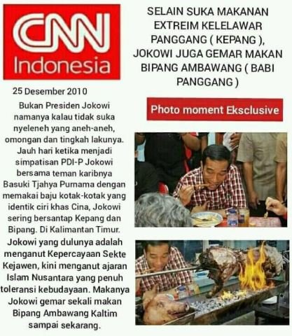CEK FAKTA: Hoaks Judul Artikel Sebut Jokowi Gemar Makan Bipang Ambawang | merdeka.com