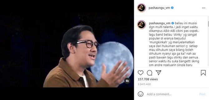 Pasha Ungu 'Selamat' saat Ospek Kampus karena Lagu Andre Taulany ...