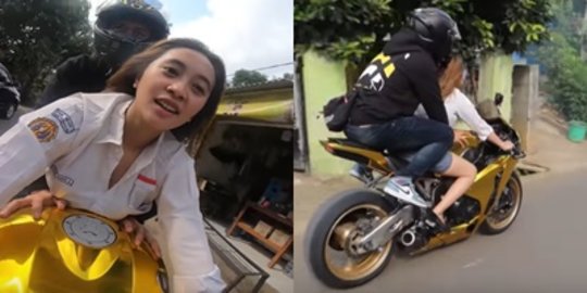Anak SMA Cantik Pake Moge Sambil Bonceng Pria, Enak Kakak Tarikannya ... Anak SMA Cantik Pake Moge Sambil Bonceng Pria, Enak Kakak Tarikannya ...