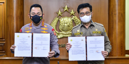 Kapolri Apresiasi Kinerja Kementan Penuhi Pangan Nasional | merdeka.com