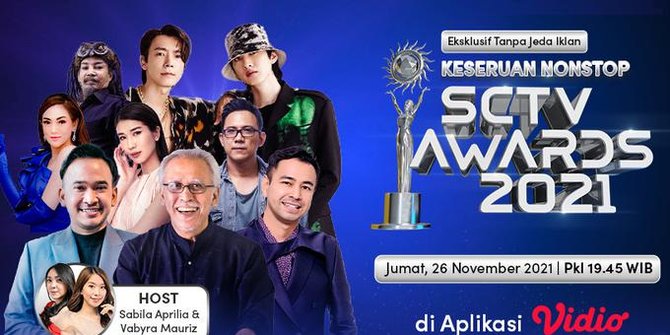 SCTV Awards 2021 dan TikTok Star Tayang di Vidio Hari Ini, Catat ...