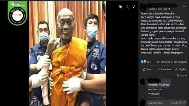 CEK FAKTA: Tidak Benar Foto Biksu Tertua di Dunia Asal Tibet Berusia ... CEK FAKTA: Tidak Benar Foto Biksu Tertua di Dunia Asal Tibet Berusia ...