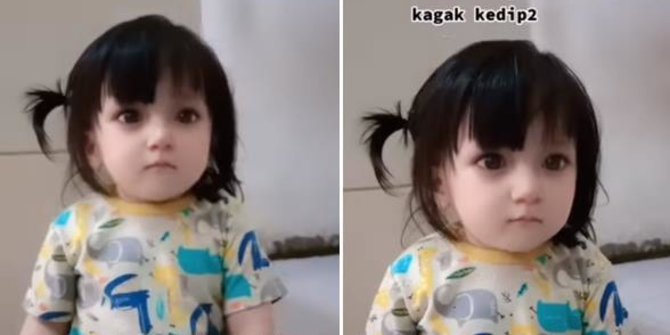 Bocil Cantik Benar-Benar Mirip Banget Boneka, Ini Potretnya | merdeka.com