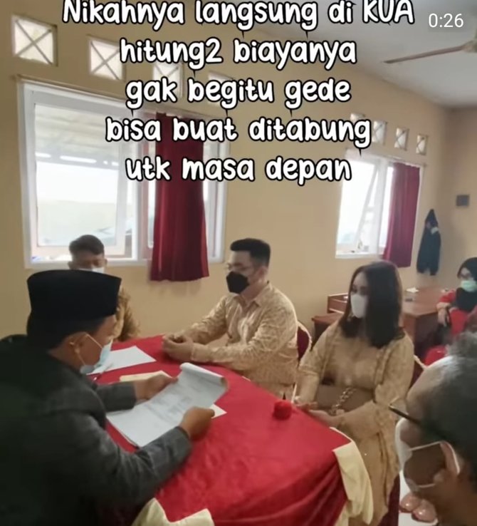 Viral Pasangan Menikah Sederhana Di Kua Ini Alasannya
