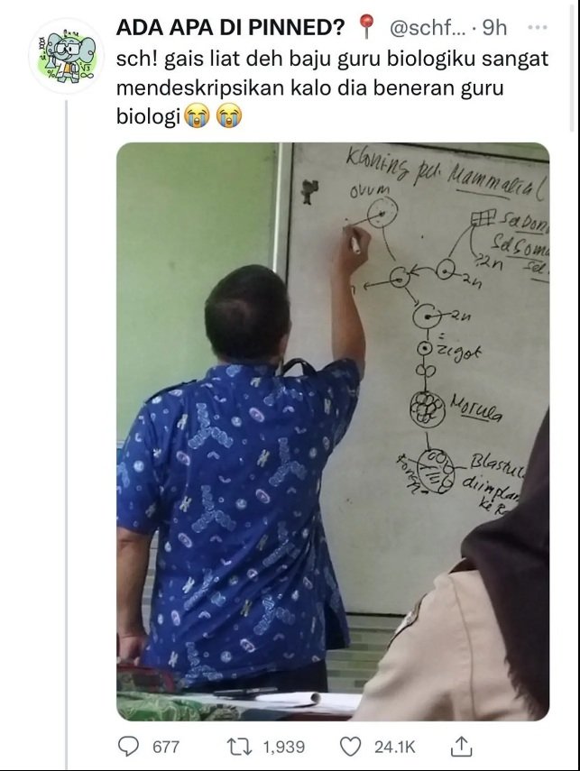 Viral Seragam Batik Para Guru Sesuai Mata Pelajaran, Intip Potretnya ...